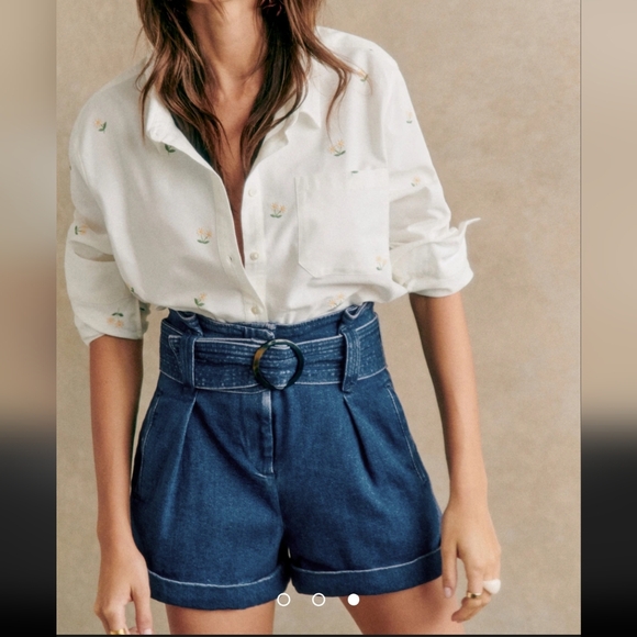 Sezane | Shorts | Sezane Rome Shorts Denim | Poshmark